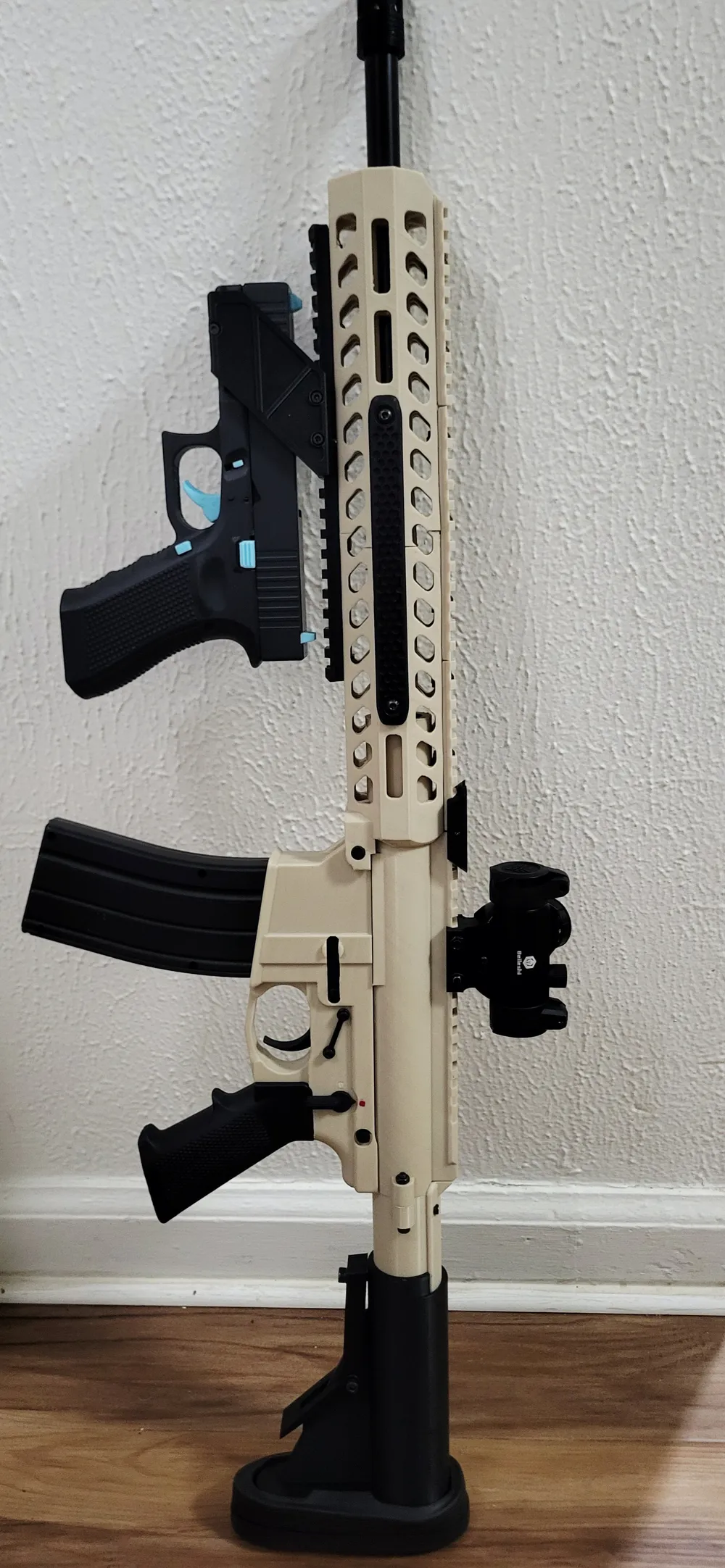 Under-Barrel Pistol Mount for airsoft - Free 3D Print Model - MakerWorld