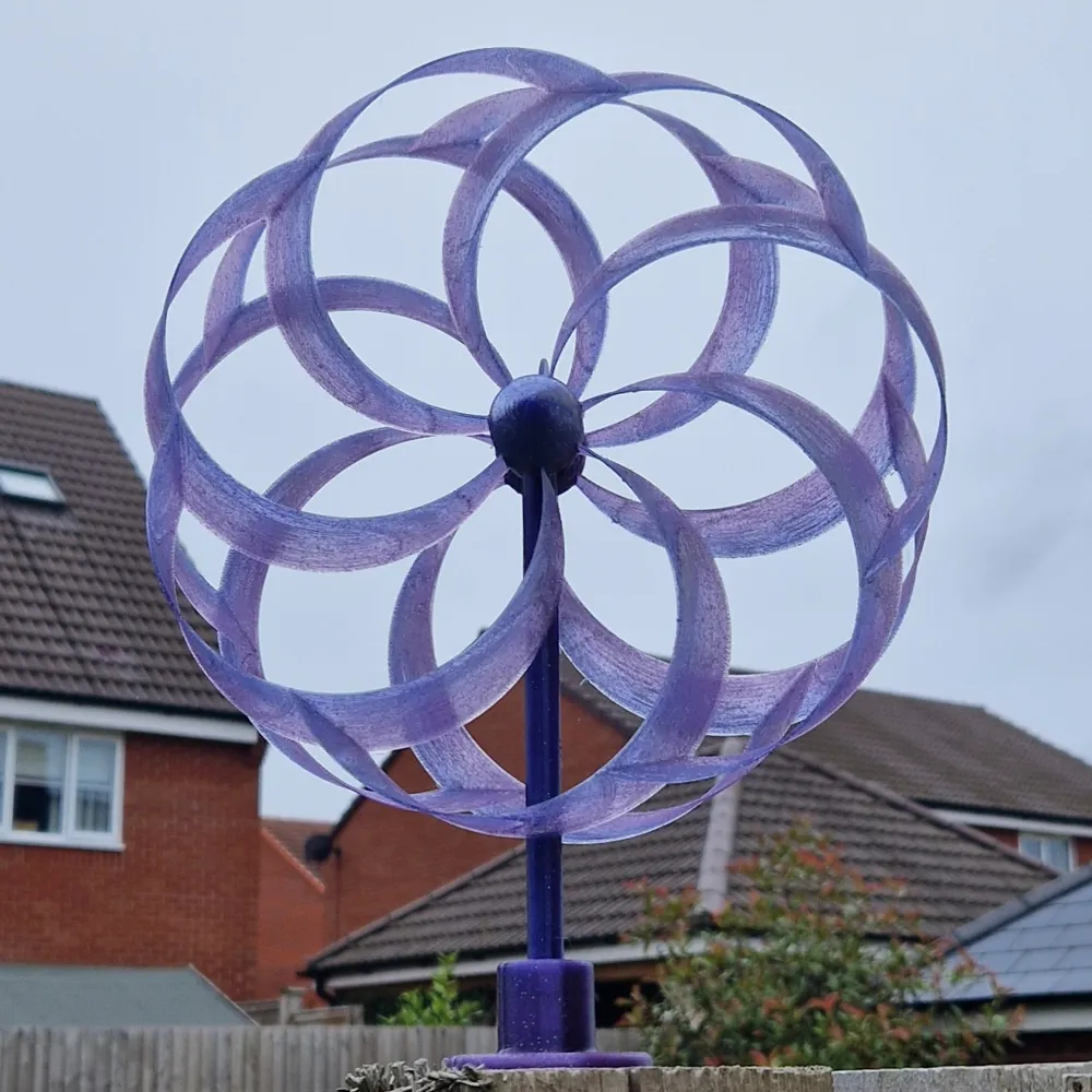 Toroidal Garden Spinner with Bearings - Mountable - Free 3D Print Model ...