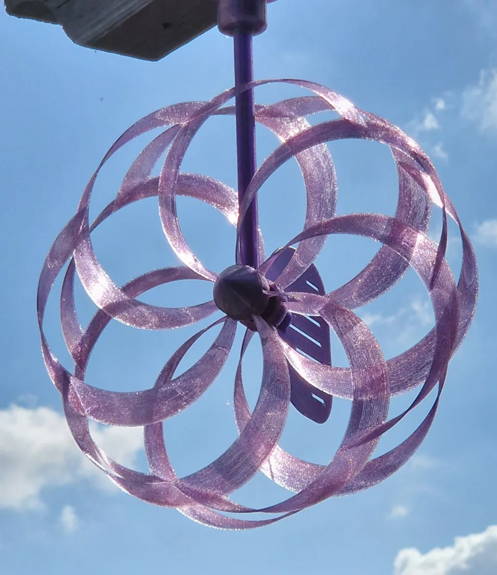 Toroidal Garden Spinner with Bearings - Mountable by LCC - MakerWorld