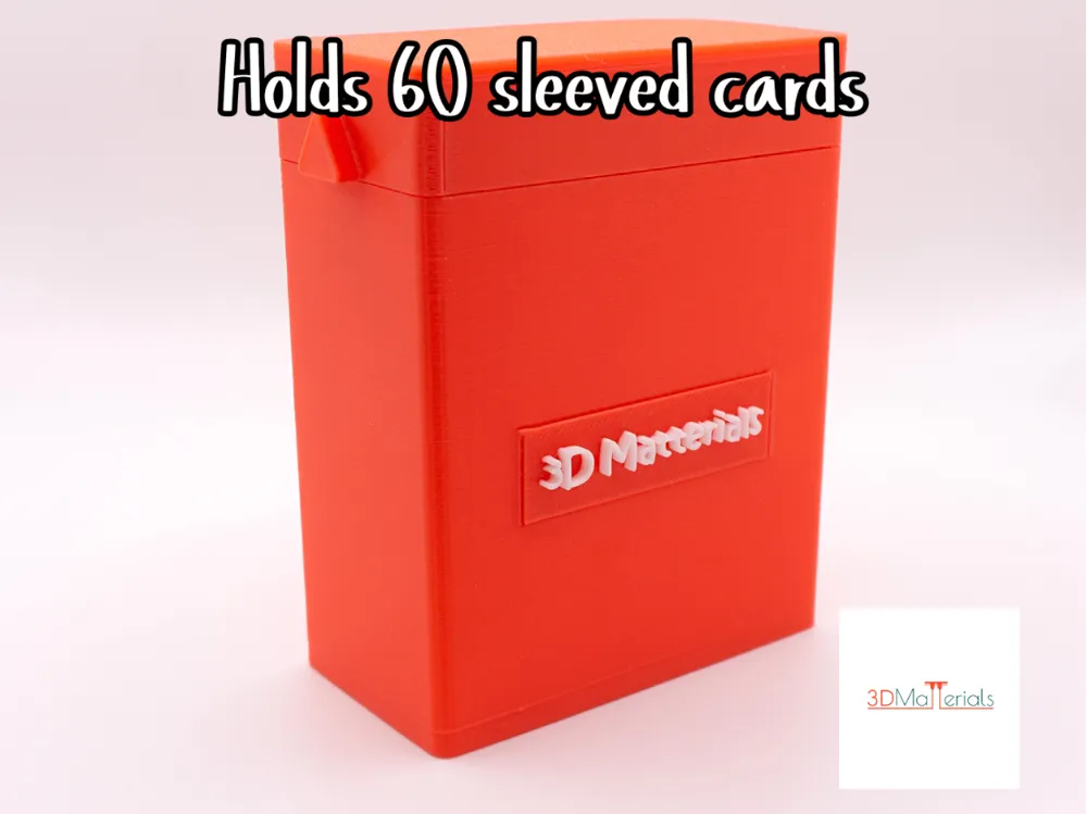 Customisable TCG Deck Box - 60 And 80 Card Types - Free 3D Print Model ...