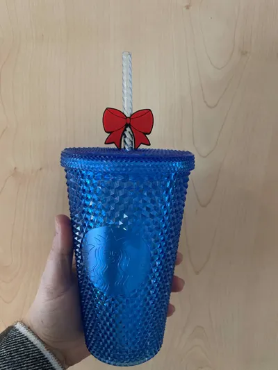 Small bow straw topper - Free 3D Print Model - MakerWorld