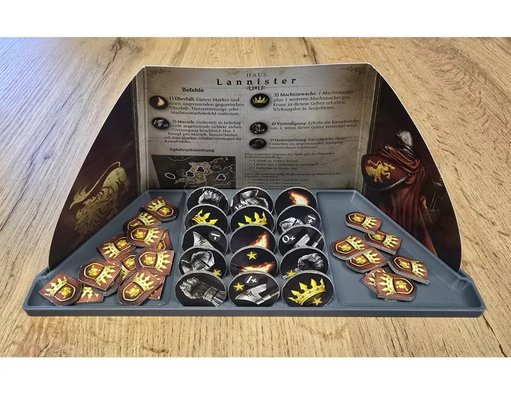 Game of Thrones Board Game – Box Organizer Insert - Free 3D Print Model ...