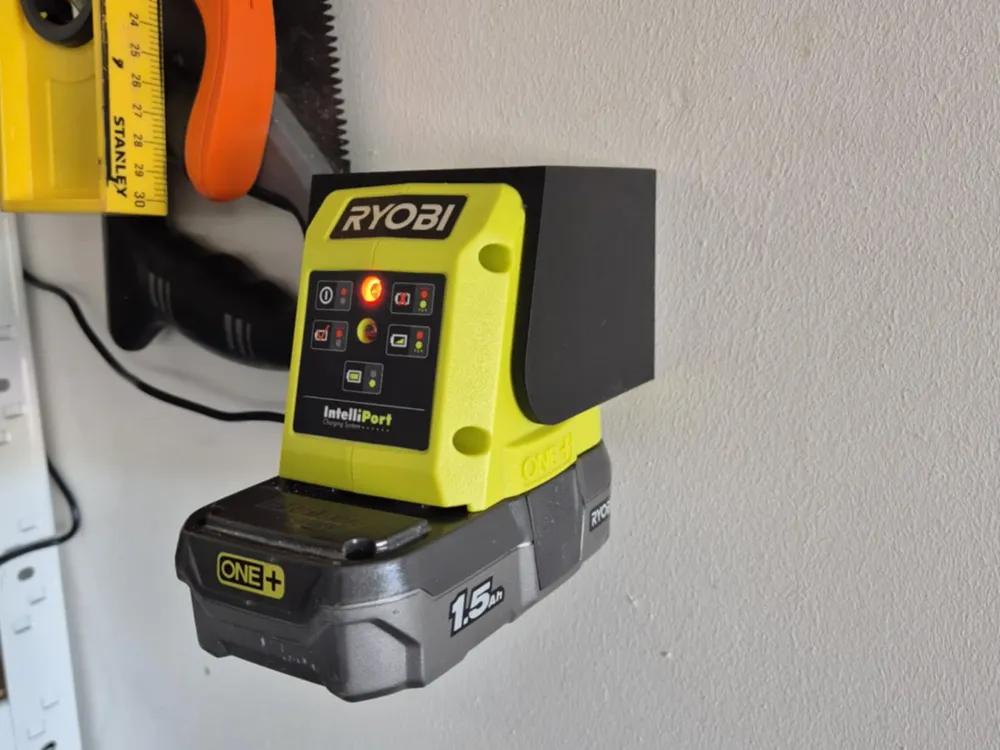 Ryobi RC18115 charger wallmount Remix Remixed by matsbaeck MakerWorld ...