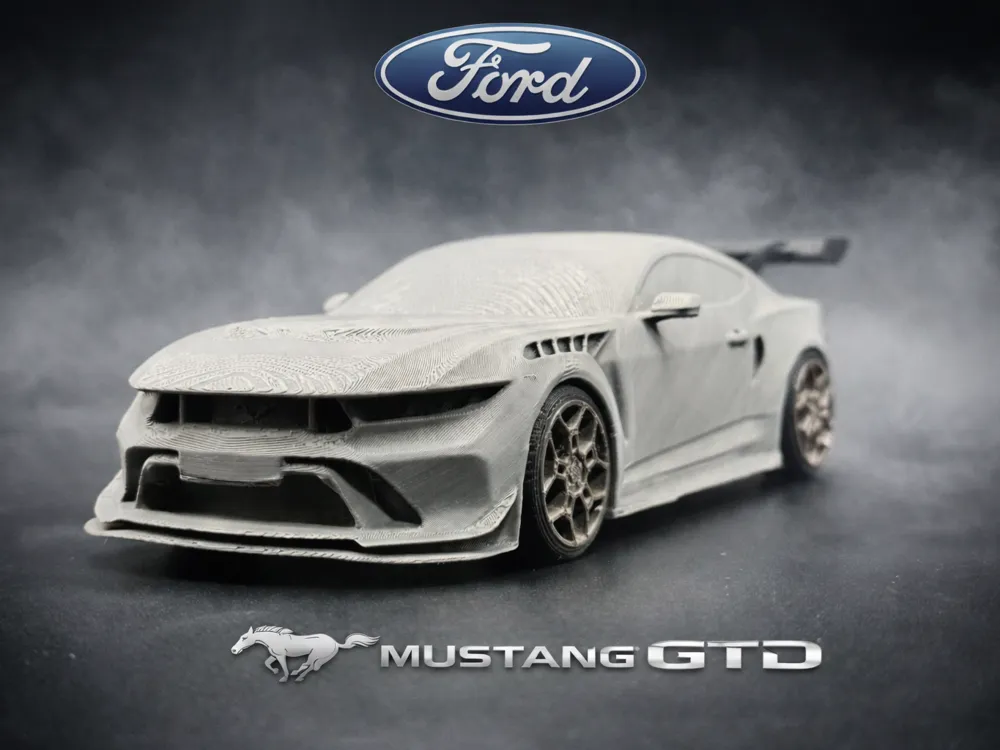 2025 Ford Mustang GTD - 1/24 Scale Car model! - Free 3D Print Model ...