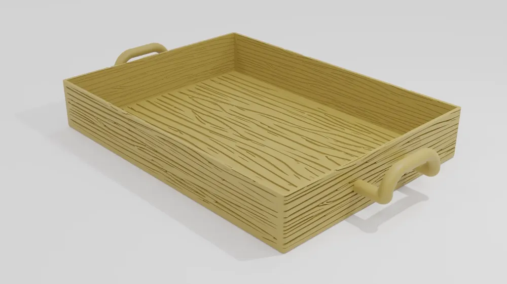 Wooden tray (home decoration) by 3D4U - MakerWorld