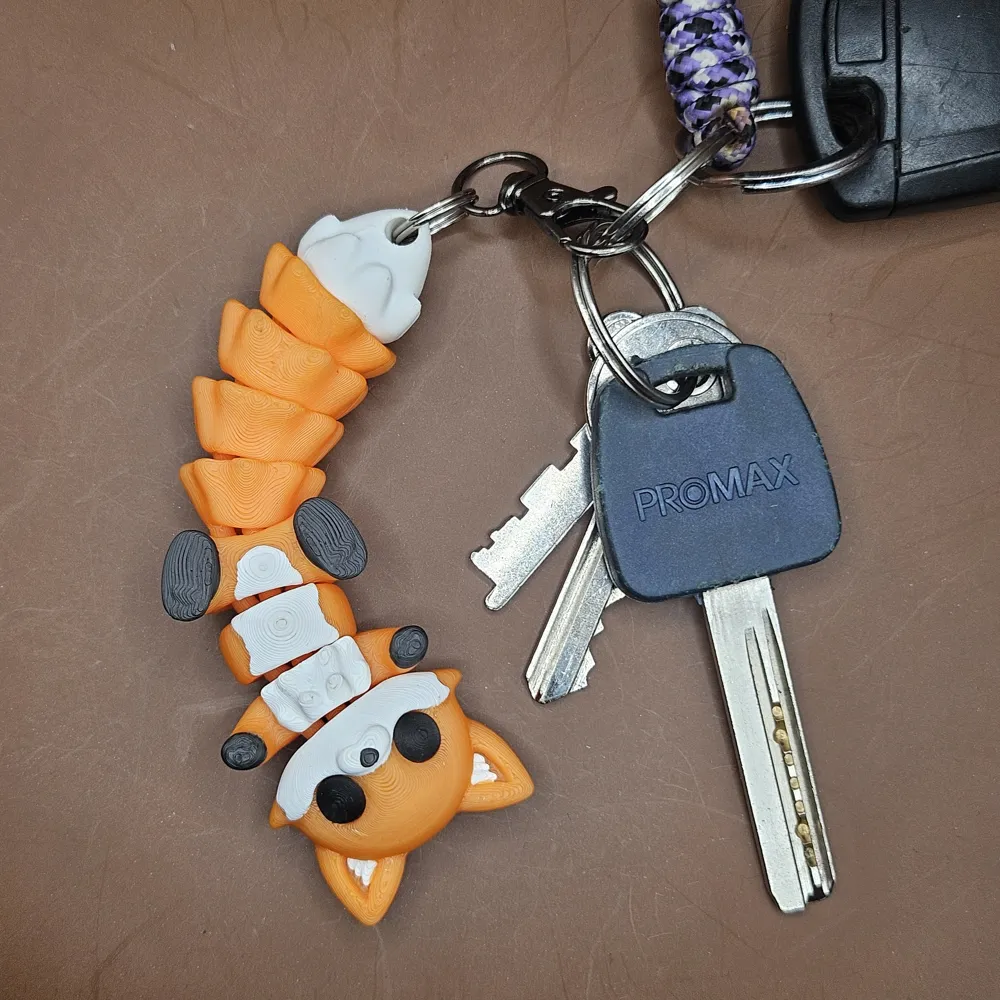 Moxxie – Flexi Fox Keychain & Fridge Magnet - Free 3D Print Model ...