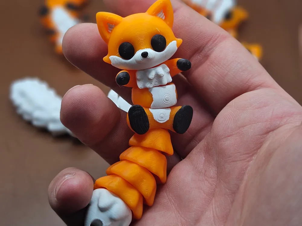 Moxxie – Flexi Fox Keychain & Fridge Magnet - Free 3D Print Model ...