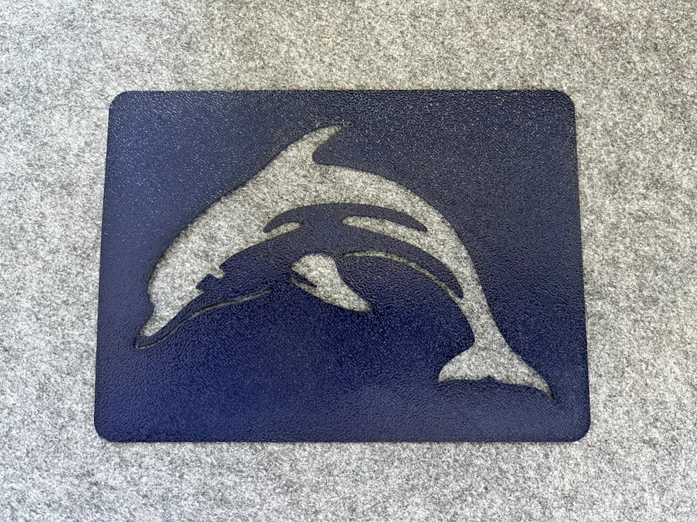 Dolphin Stencil by Scubafan MakerWorld: Download Free 3D Models