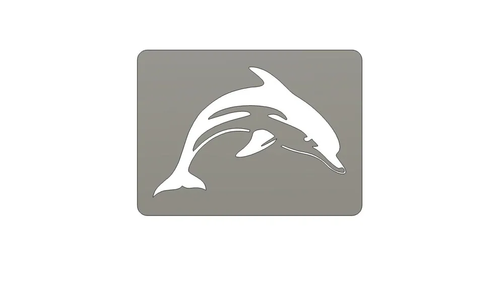 Dolphin Stencil by Scubafan MakerWorld: Download Free 3D Models