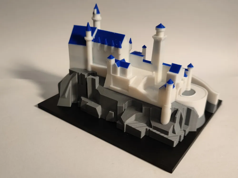 Neuschwanstein Castle Simplified Model by OFF5PRING - MakerWorld