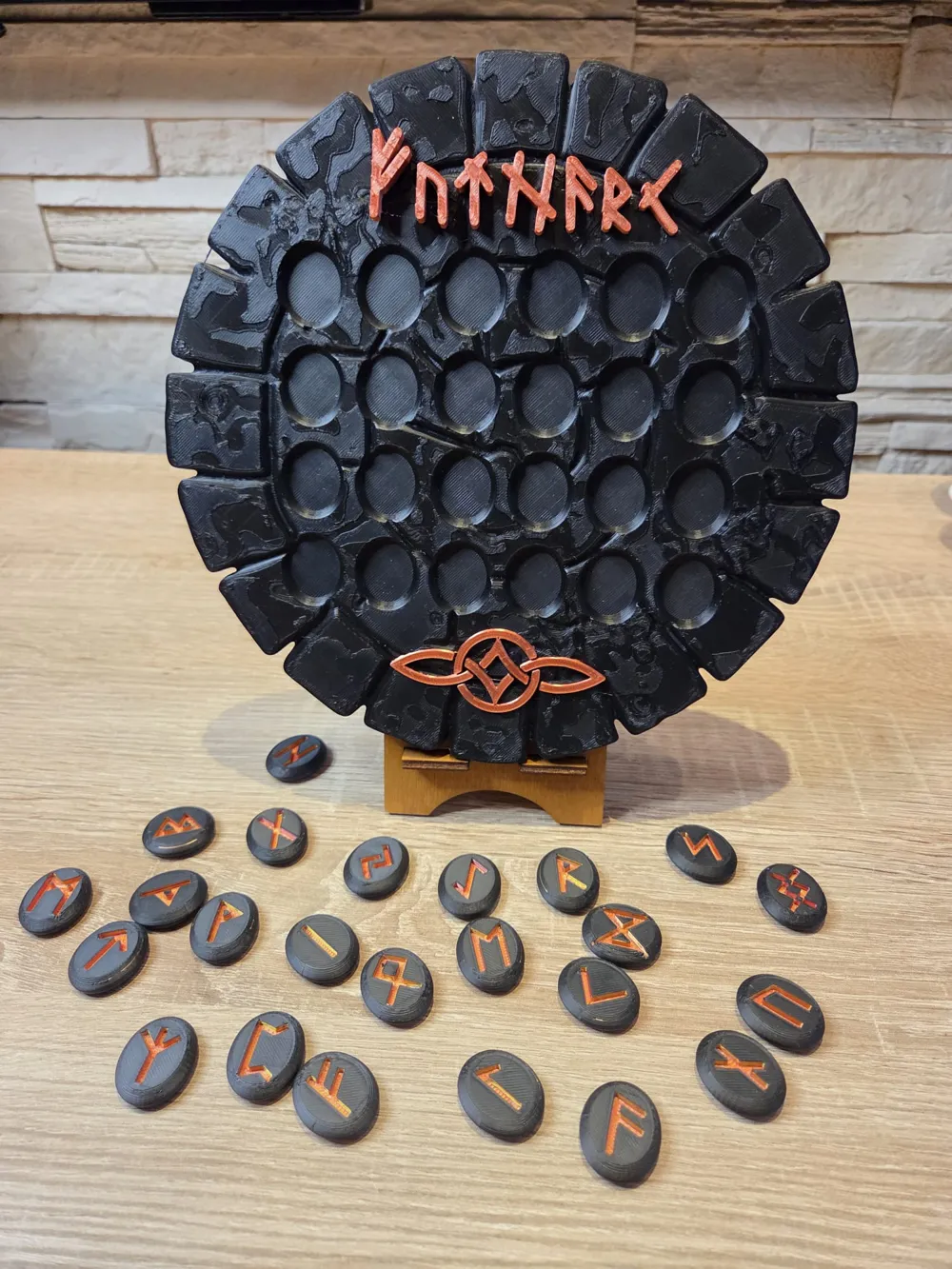 Viking Rune Stones with Board - Free 3D Print Model - MakerWorld