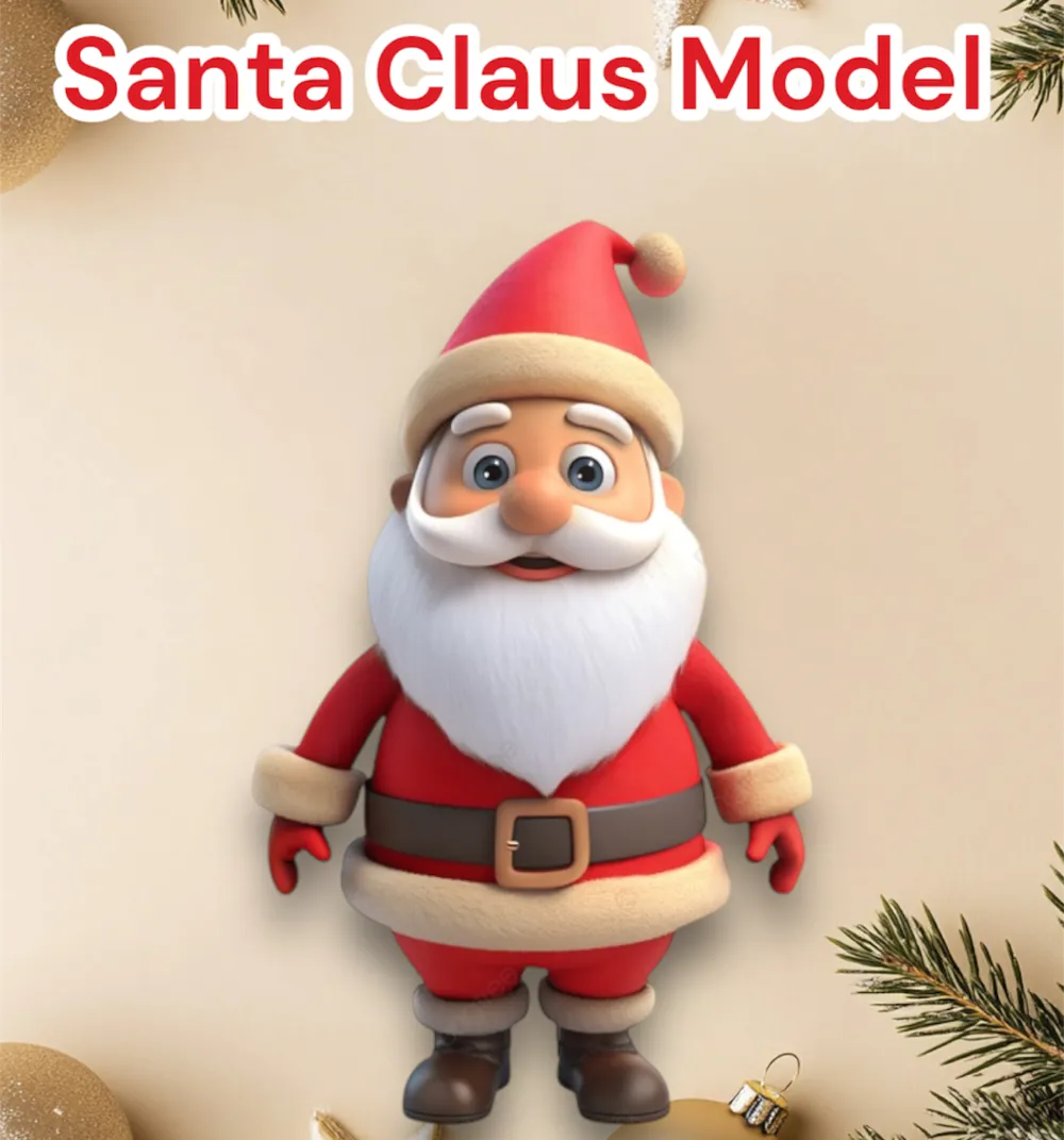 Christmas Santa Claus Model by Speedy P MakerWorld: Download Free 3D Models