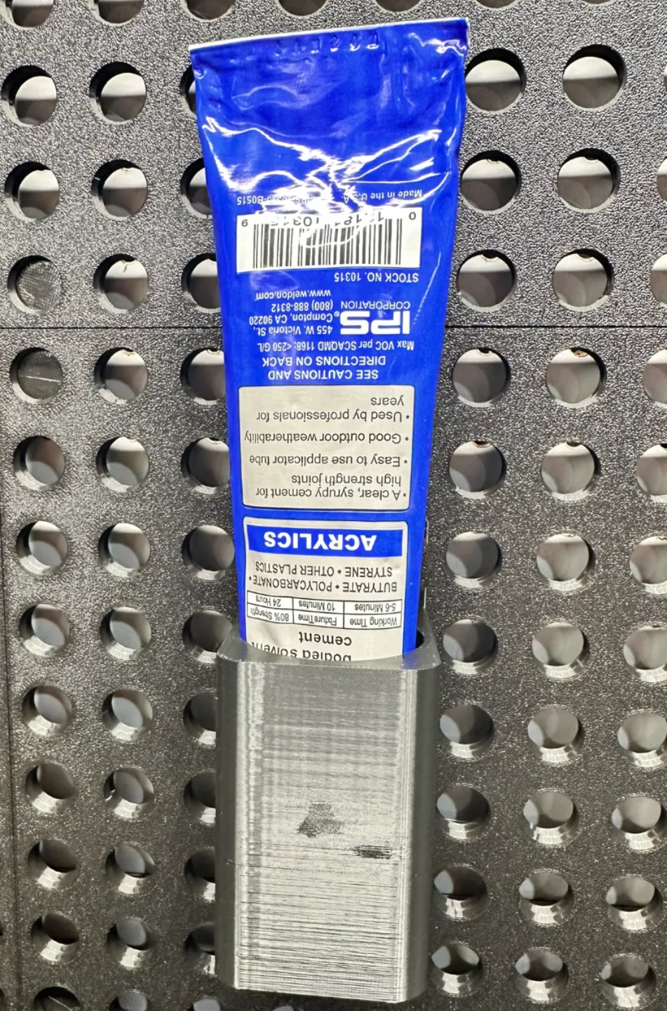 Weld-On Plastic Cement Holder for Threadboards by Firebird - MakerWorld