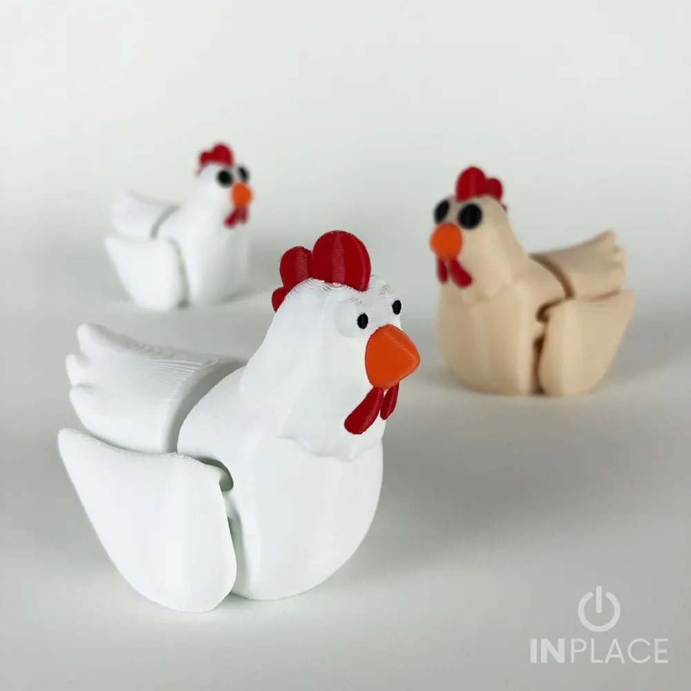 Cute Chicken Articulated by InPlace - MakerWorld