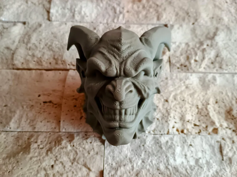 Grinning Demon Gargoyle Sculpture – Wall Decor by ovitek_ MakerWorld ...