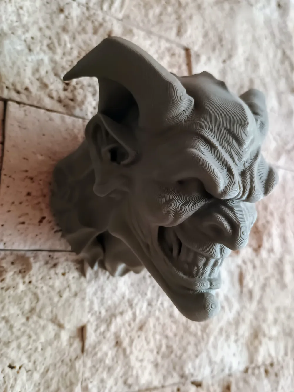 Grinning Demon Gargoyle Sculpture – Wall Decor by ovitek_ MakerWorld ...