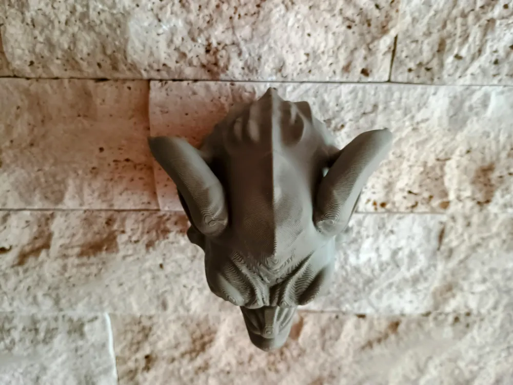 Grinning Demon Gargoyle Sculpture – Wall Decor by ovitek_ MakerWorld ...