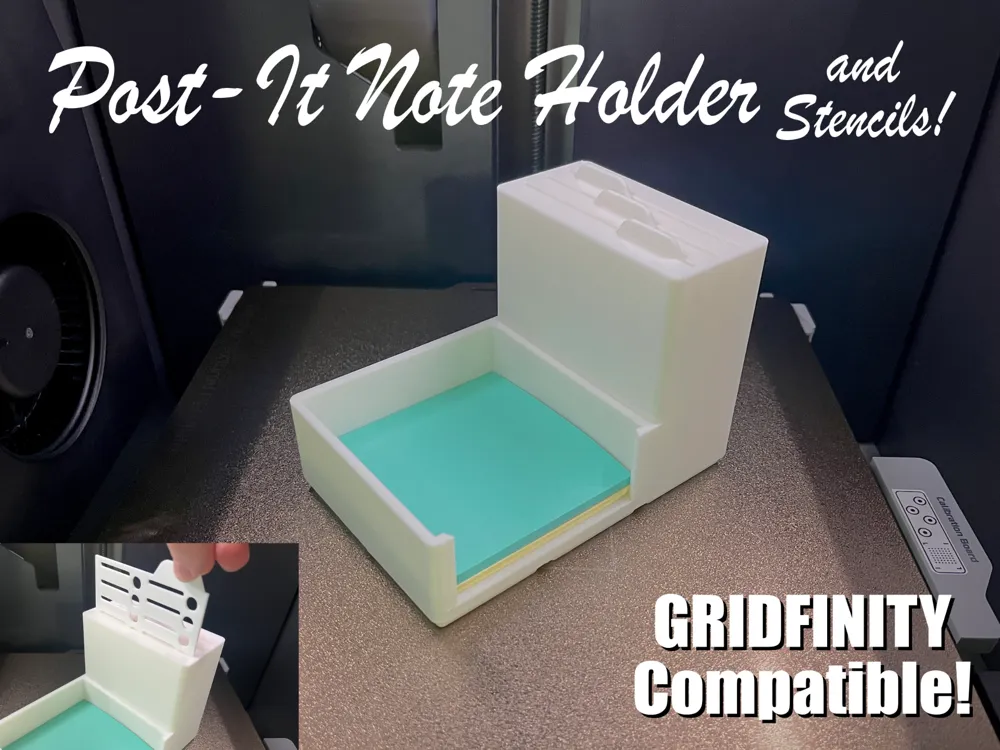 Gridfinity Holder for Post-It Notes by Vision2Design MakerWorld ...
