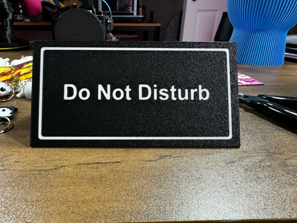 Office Status Sign - With Editable Text - Free 3D Print Model - MakerWorld