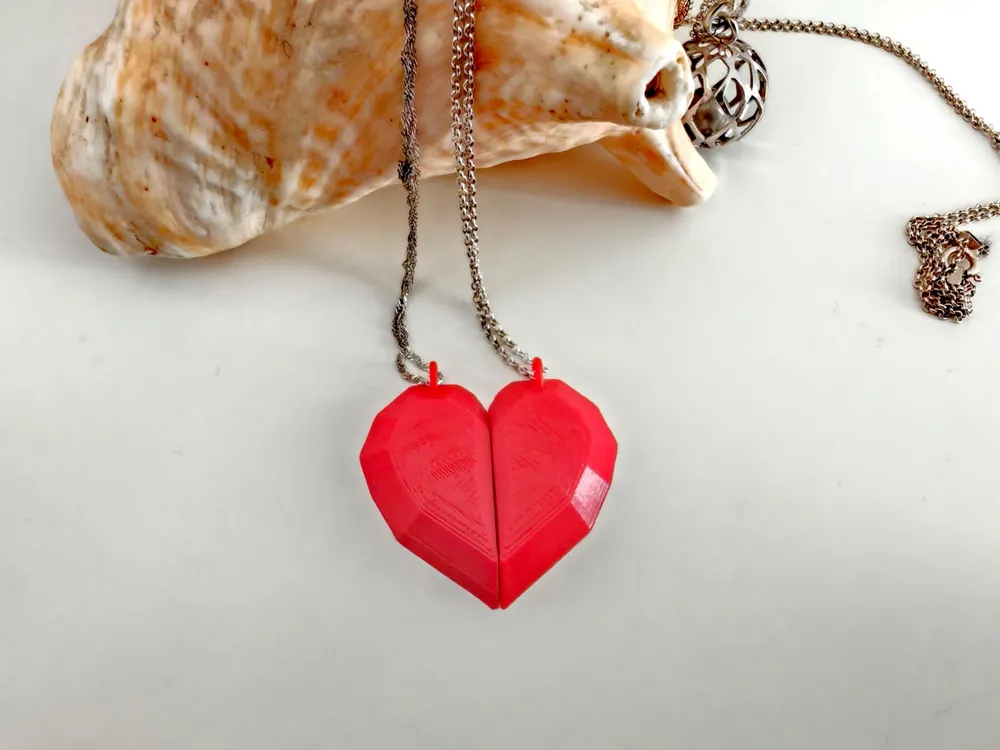 Valentine’s Split Heart Necklace - Share the Love by Isuka - MakerWorld