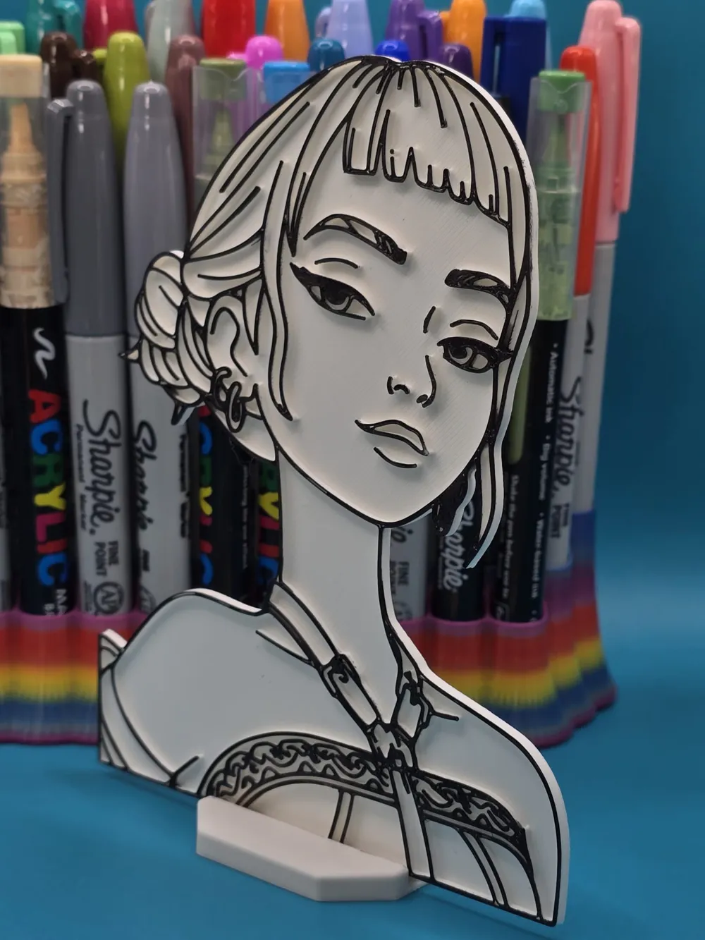 Zoey Kpop 恶魔猎人手工涂色 来自 Merilno3D MakerWorld：免费下载 3D 模型