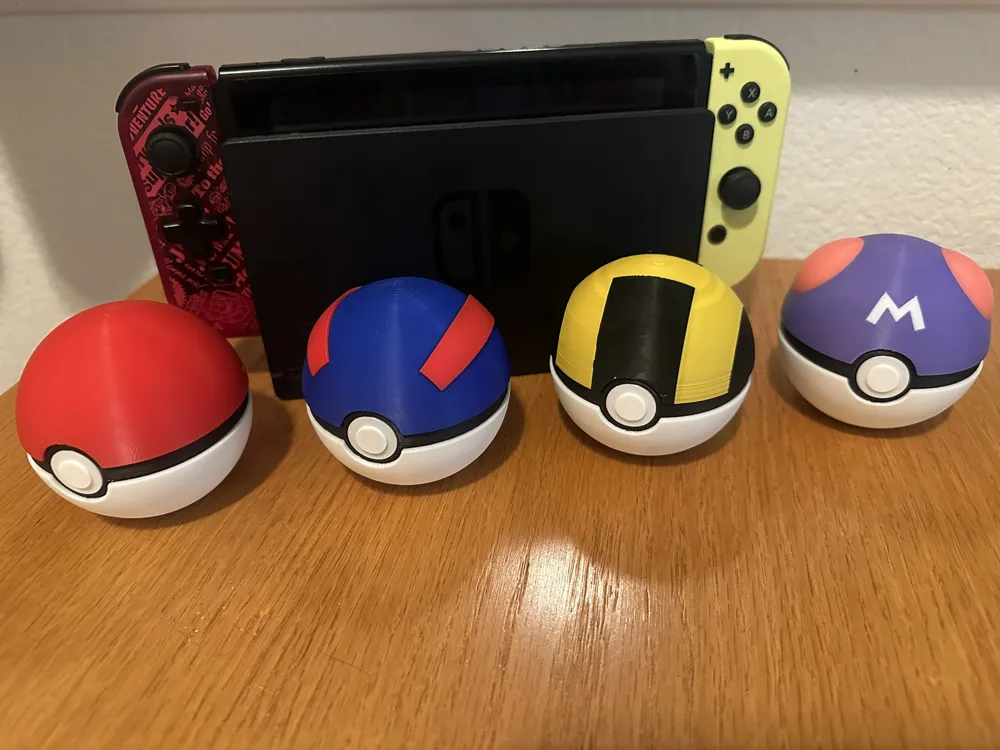 Pokeball Switch Game Case by Offhand Crafting MakerWorld: Download Free ...