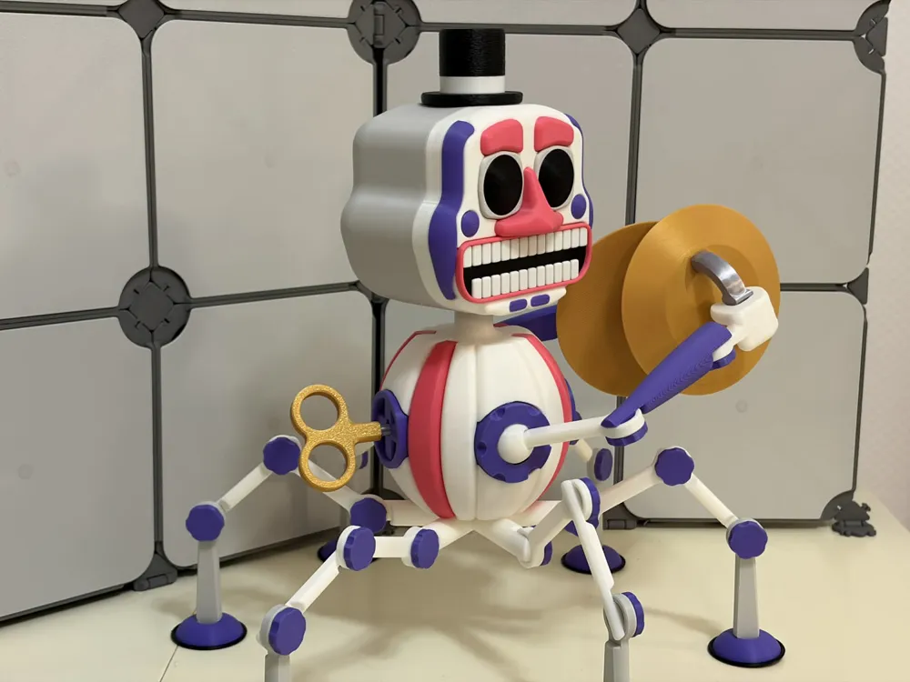 Mini Music Man (Multipart) - FNAF - Free 3D Print Model - MakerWorld