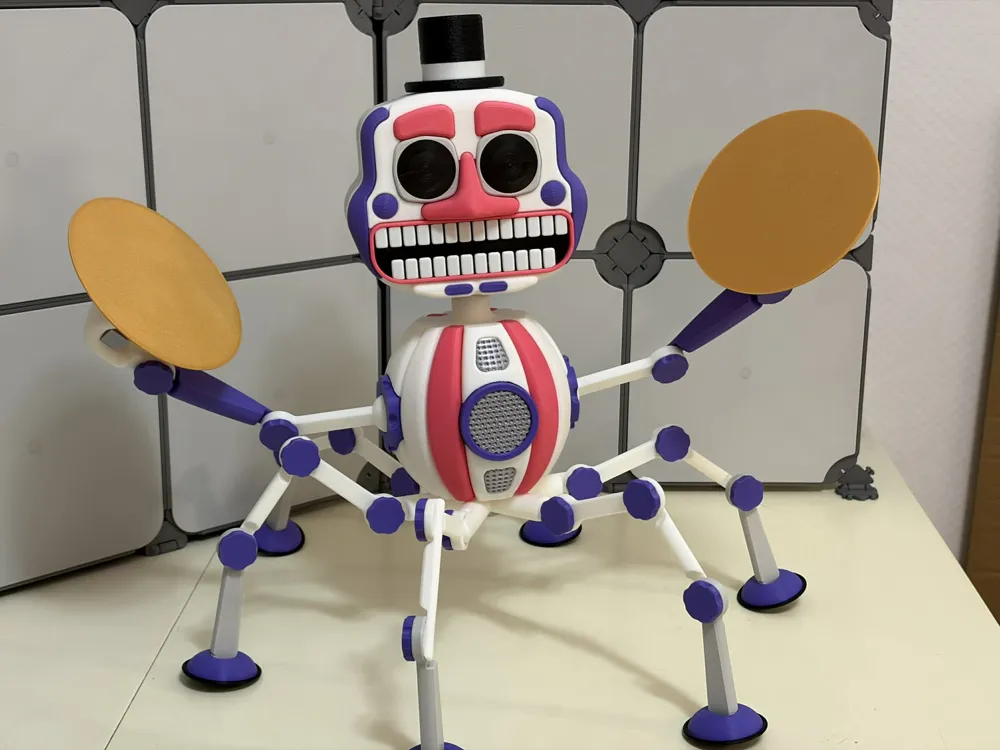 Mini Music Man (Multipart) - FNAF - Free 3D Print Model - MakerWorld