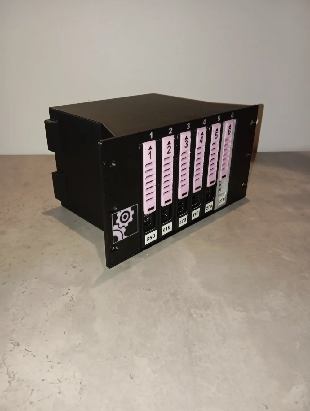 6 Trays HDD Enclosure, 3U 10" Rack Mountable - Free 3D Print Model ...