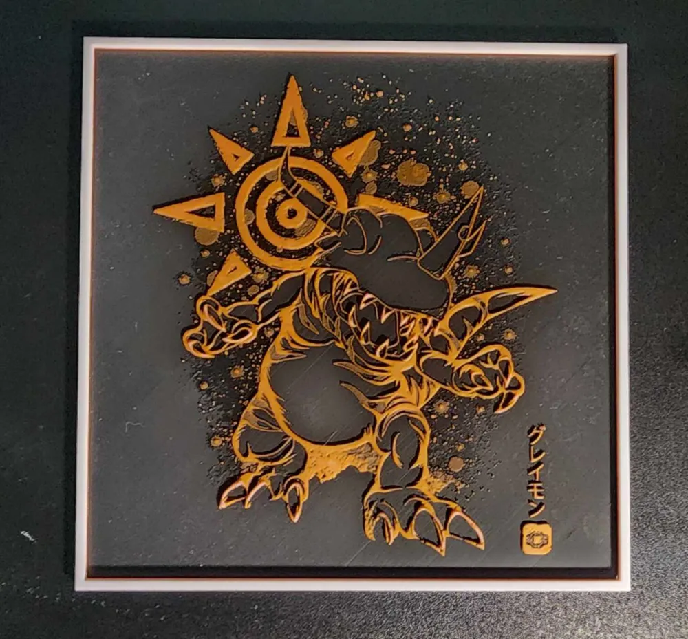 Digimon Greymon Hueforge by Finals Creations - MakerWorld