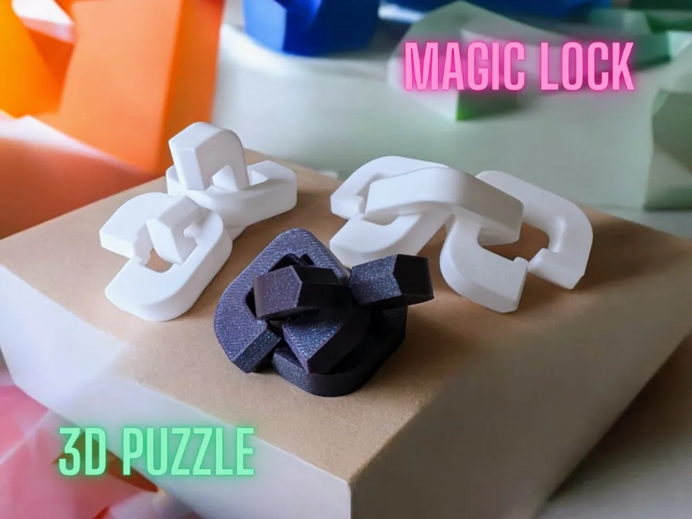 Magic Lock Puzzle 3D Brain Teaser by Sanciio - MakerWorld