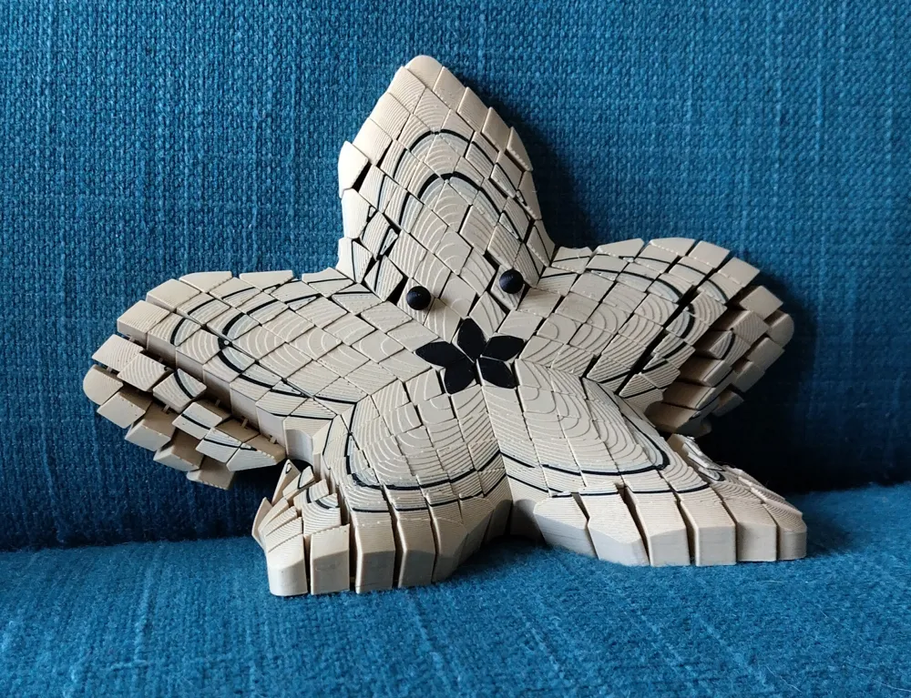 Sally The Symmetrical Flexi Starfish by 3D_Grandpa MakerWorld: Download ...