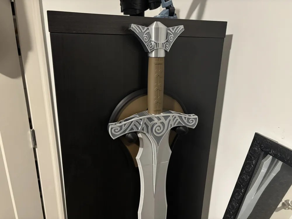 Skyrim Weapon Display Hanger - Free 3D Print Model - MakerWorld