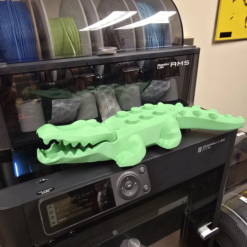 Big Brick Gator 300% Remixed by maker_rachael MakerWorld: Download Free ...