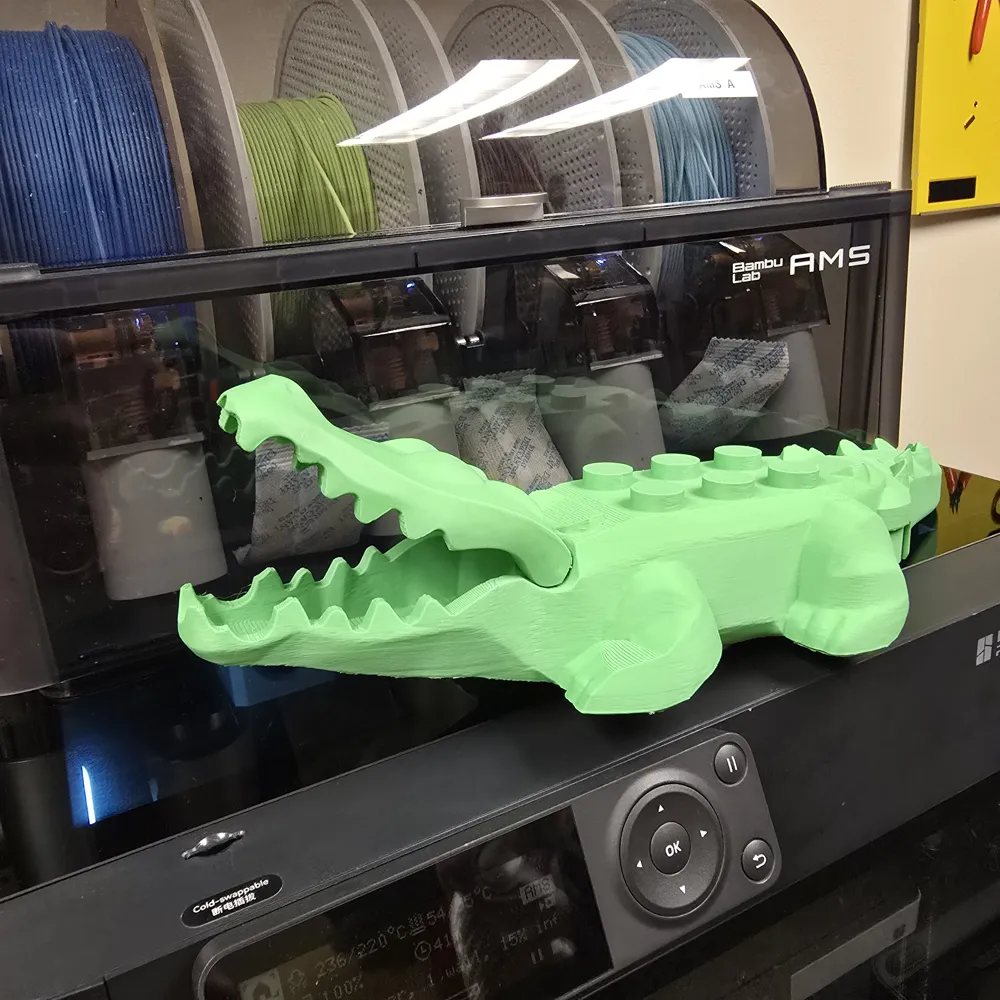 Big Brick Gator 300% Remixed by maker_rachael MakerWorld: Download Free ...
