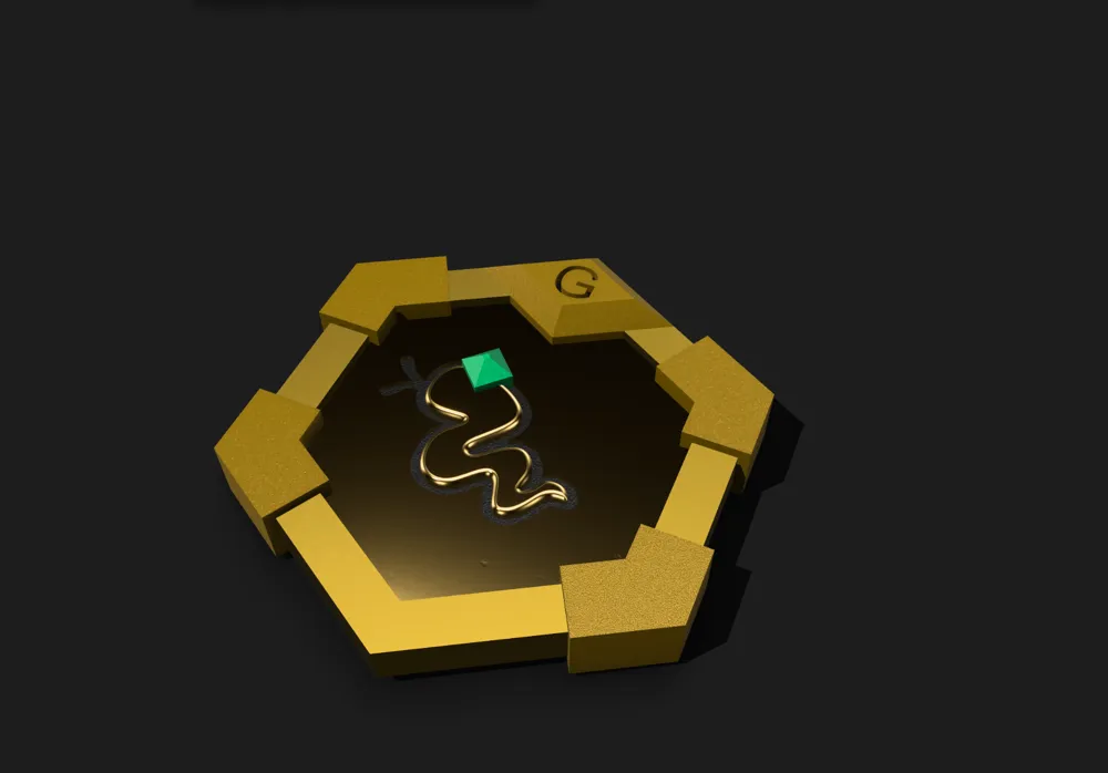 Snake Medal Pendant from Medalbots by Blazikenite97 - MakerWorld