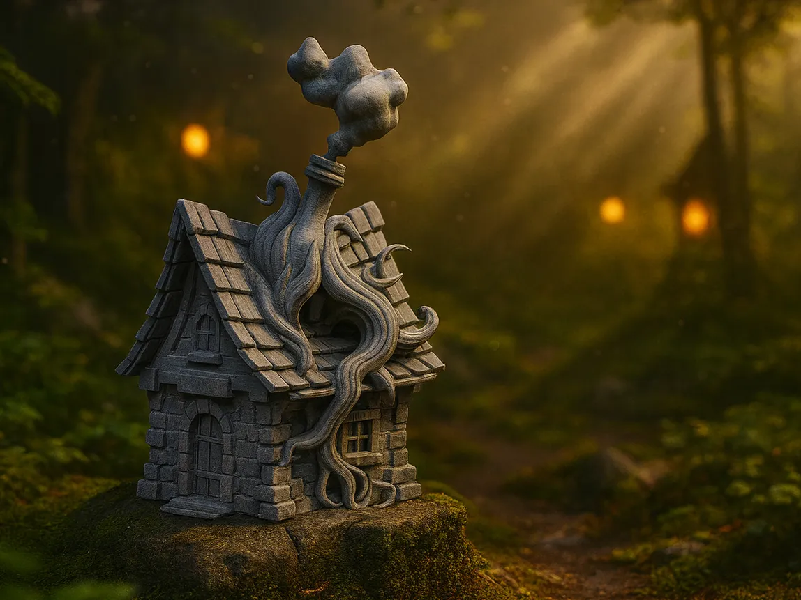 Wizard / Alchemist’s Cottage - DND scatter terrain - Free 3D Print ...