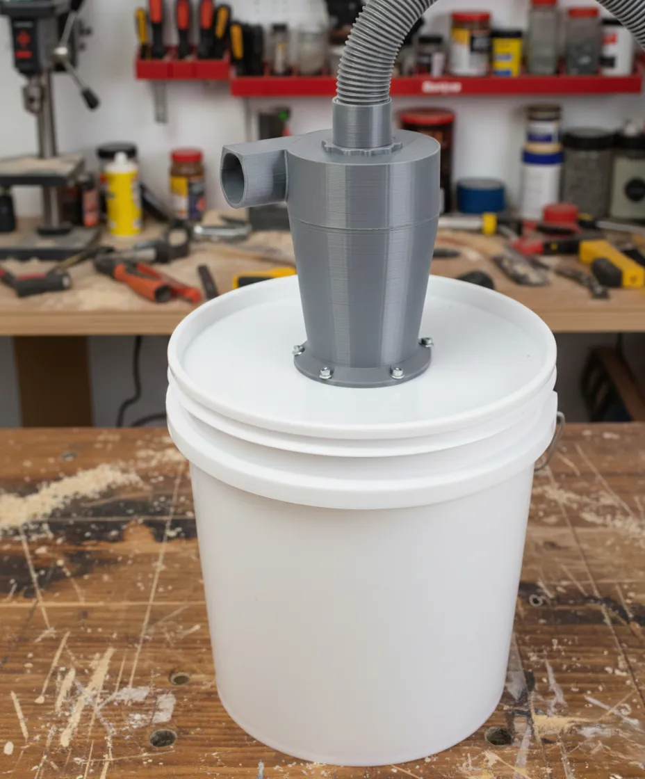 Cyclone Dust Separator for Vacuum Cleaner - Free 3D Print Model ...