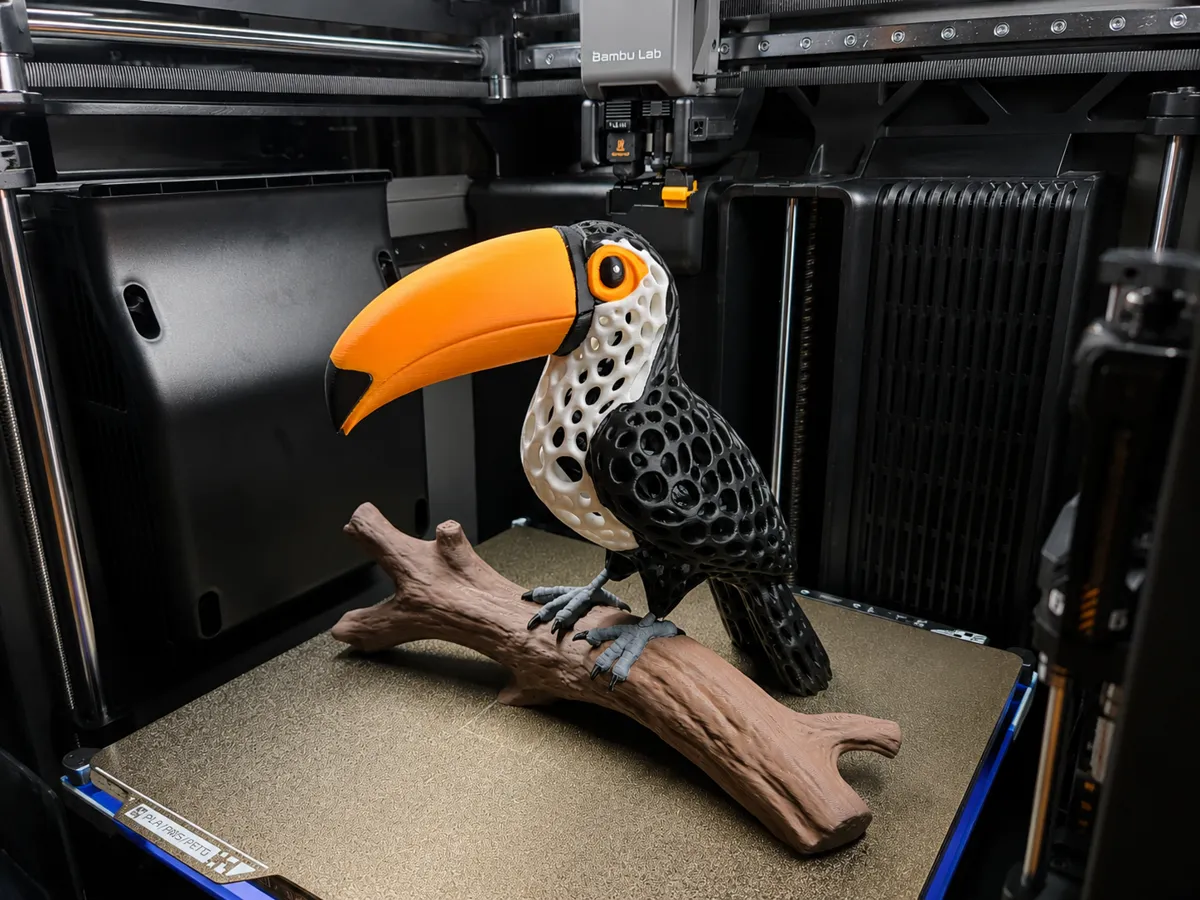Voronoi Toucan - Free 3D Print Model - MakerWorld