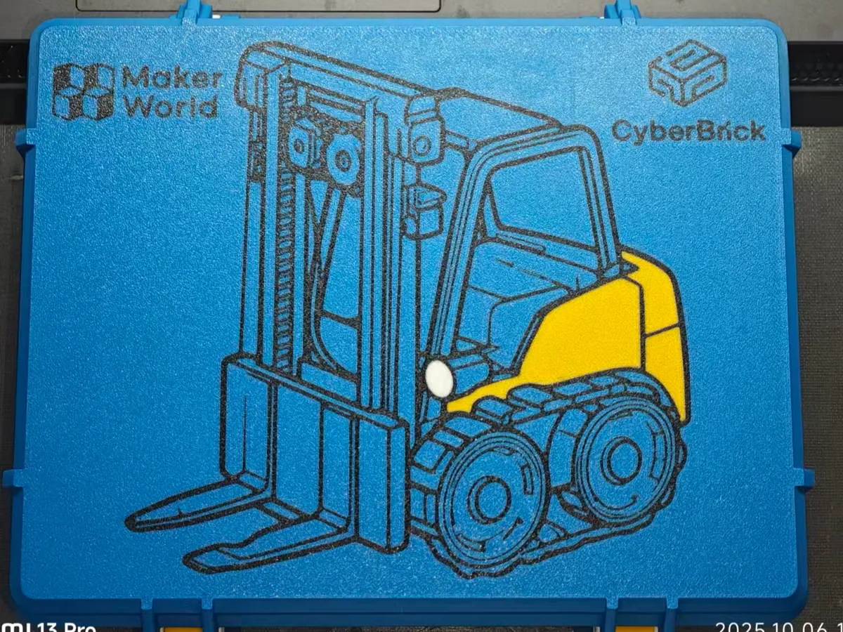 CyberBrick Remote Control Small Forklift Storage Box by Spider Man ...