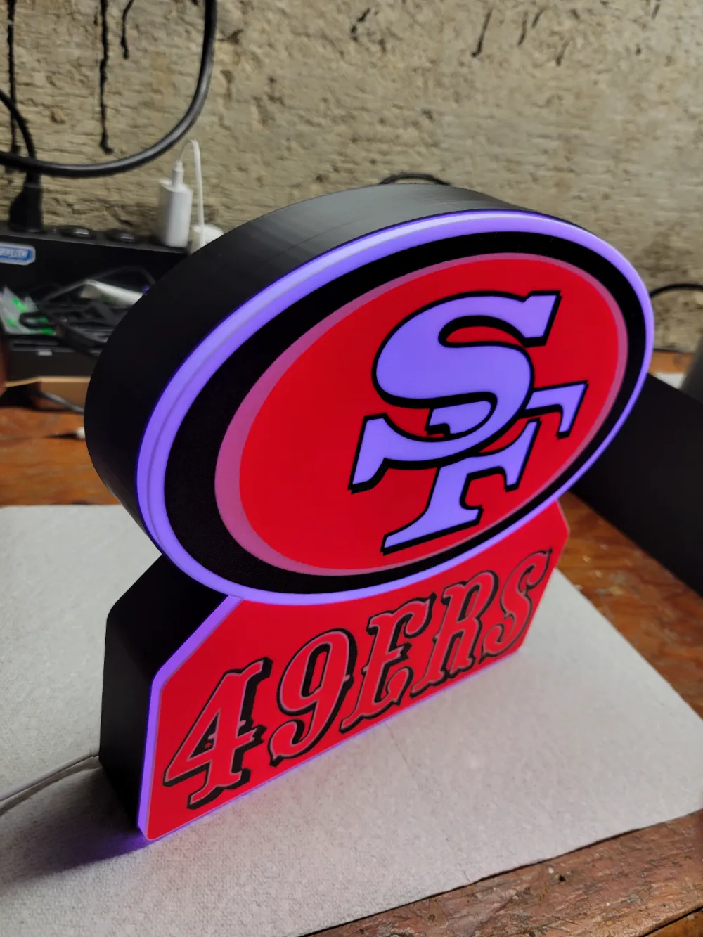 San Francisco 49ers Light Box by KSG designs - MakerWorld