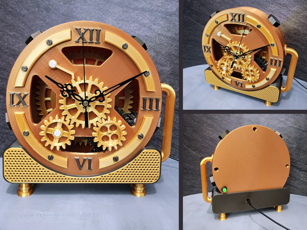 Steampunk Time Teller - Free 3D Print Model - MakerWorld