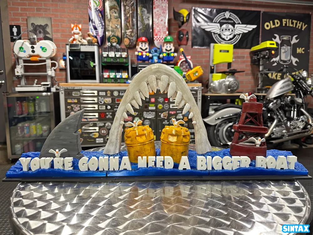 Stern Pinball: Jaws "Teeth" Topper - Free 3D Print Model - MakerWorld