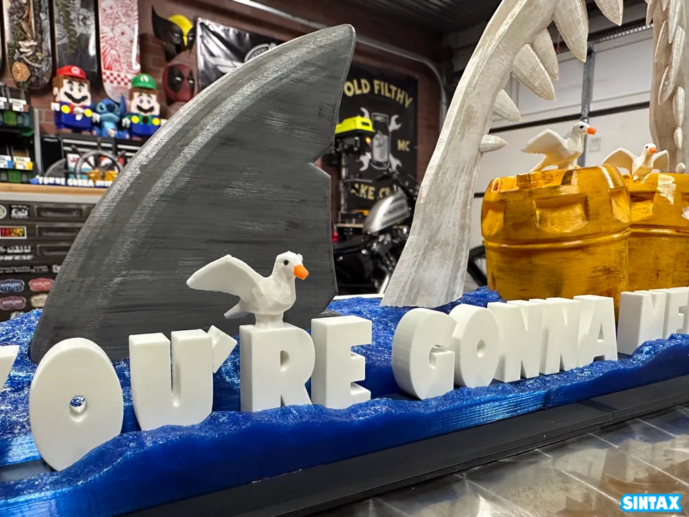 Stern Pinball: Jaws "Teeth" Topper - Free 3D Print Model - MakerWorld