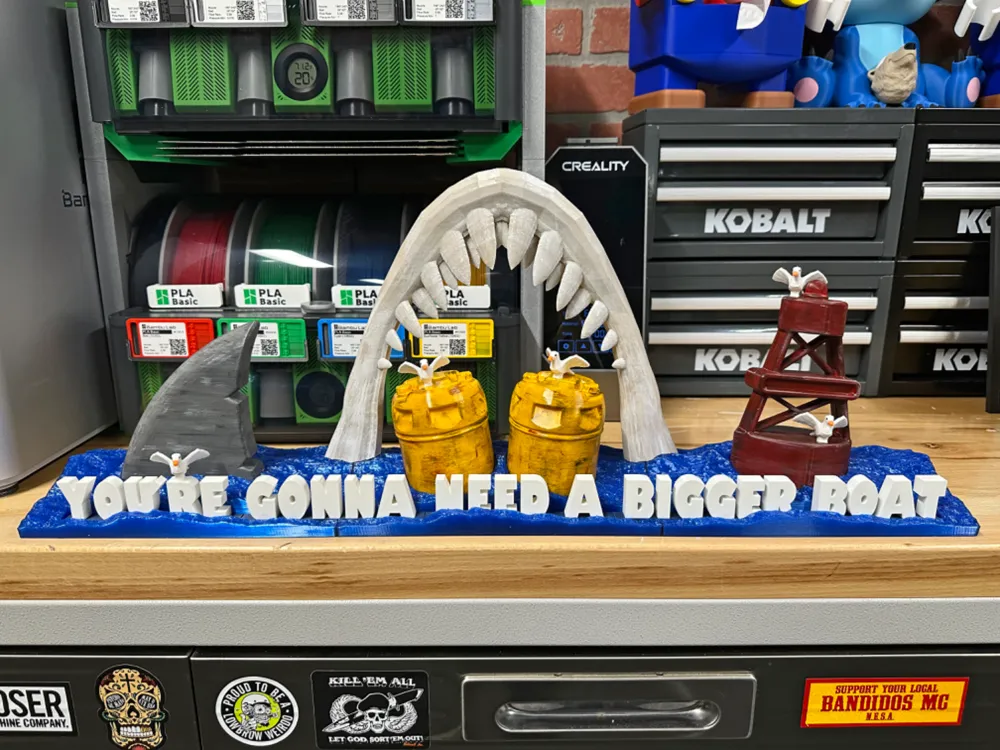 Stern Pinball: Jaws "Teeth" Topper - Free 3D Print Model - MakerWorld