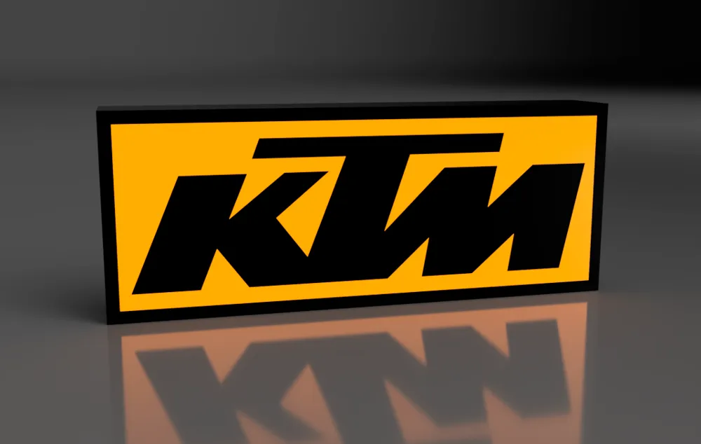 KTM box | Lightbox | LED Lamp - Free 3D Print Model - MakerWorld