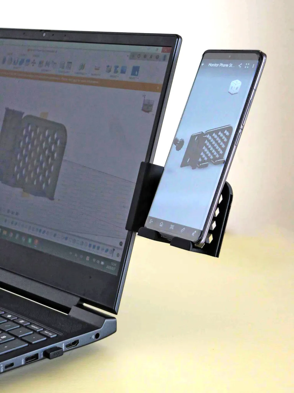 Monitor Phone Holder by Nature Hut MakerWorld: Download Free 3D Models