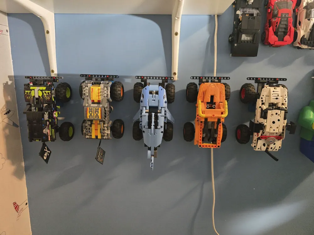 Legos Monster Jam wall mounts - Free 3D Print Model - MakerWorld