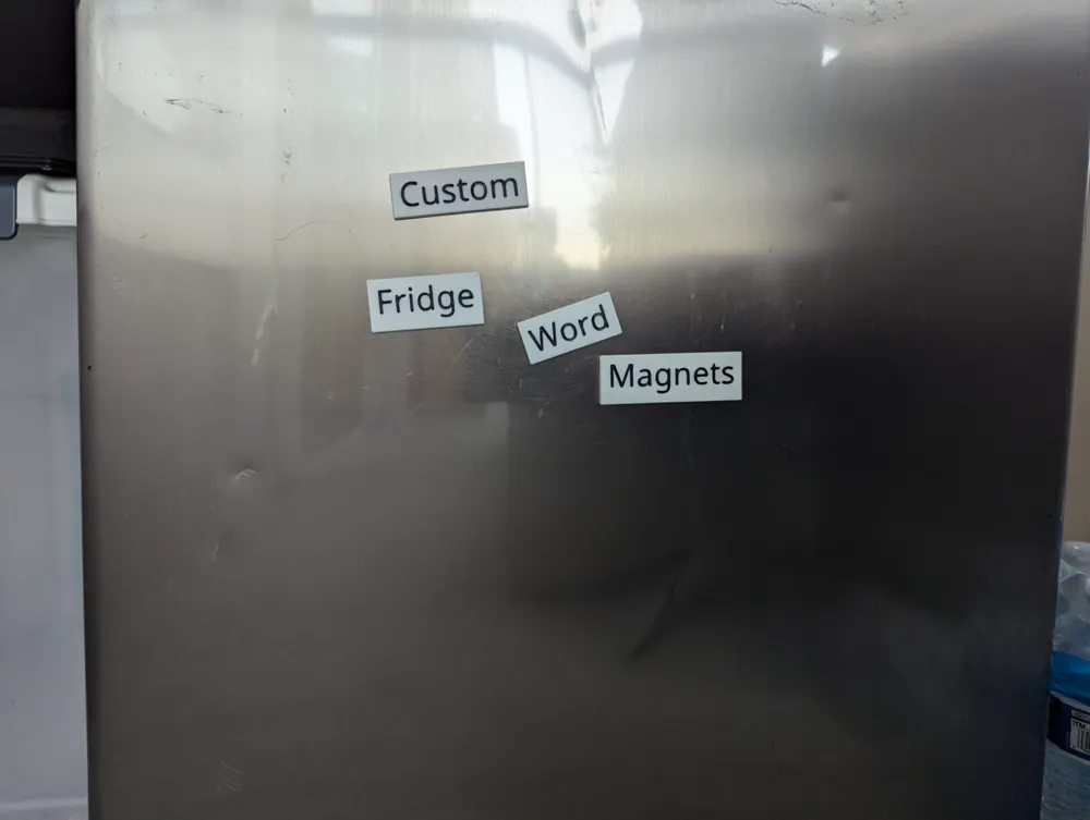 Customizable Word Fridge Magnets by 3Dylan - MakerWorld