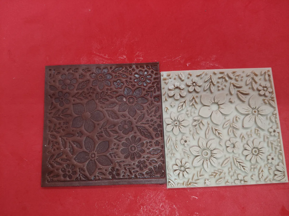 Floral Pattern Stamp (Leather Embossing Tool) - Free 3D Print Model ...